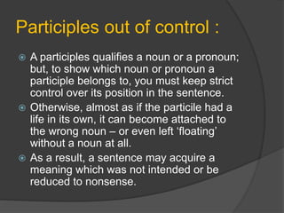 Lds non-finite verbs | PPT
