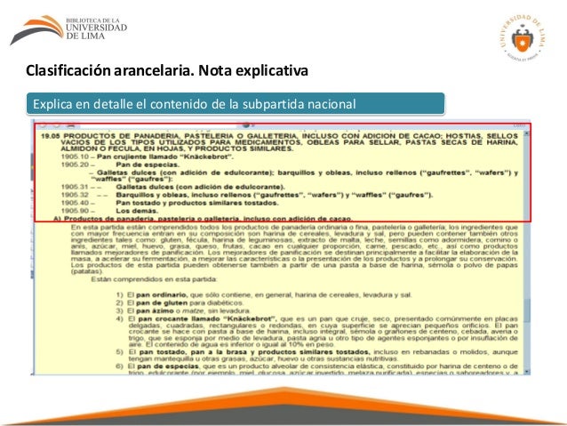 Nota Explicativa De Subpartida. - creditoormam