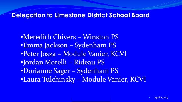 Ldsb april 8 delegation