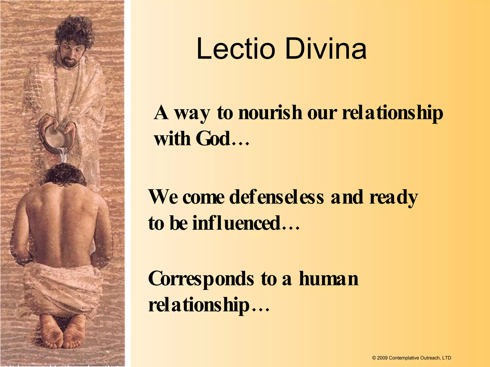Lectio Divina (Praying with Sacred Scripture) | PPT