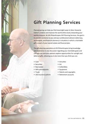 LDS Philanthropies Priorities | PDF