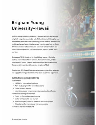 LDS Philanthropies Priorities | PDF