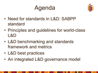 L&D Standards 2013 - SALVO | PDF
