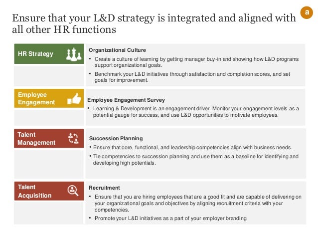 Learning and Development Strategy and Execution