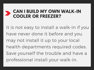 What Is A Commercial Walk-In Cooler | PDF