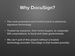 DocuSign Presentation | PDF | Elections | Politics