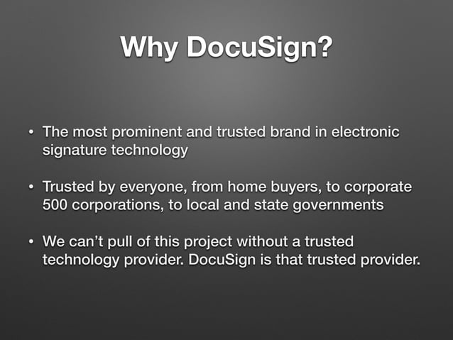 DocuSign Presentation | PPT