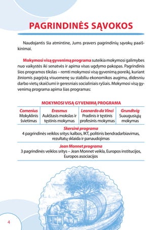 Leonardo da Vinci programos mobilumo projekto dalyvio atmintinė | PDF