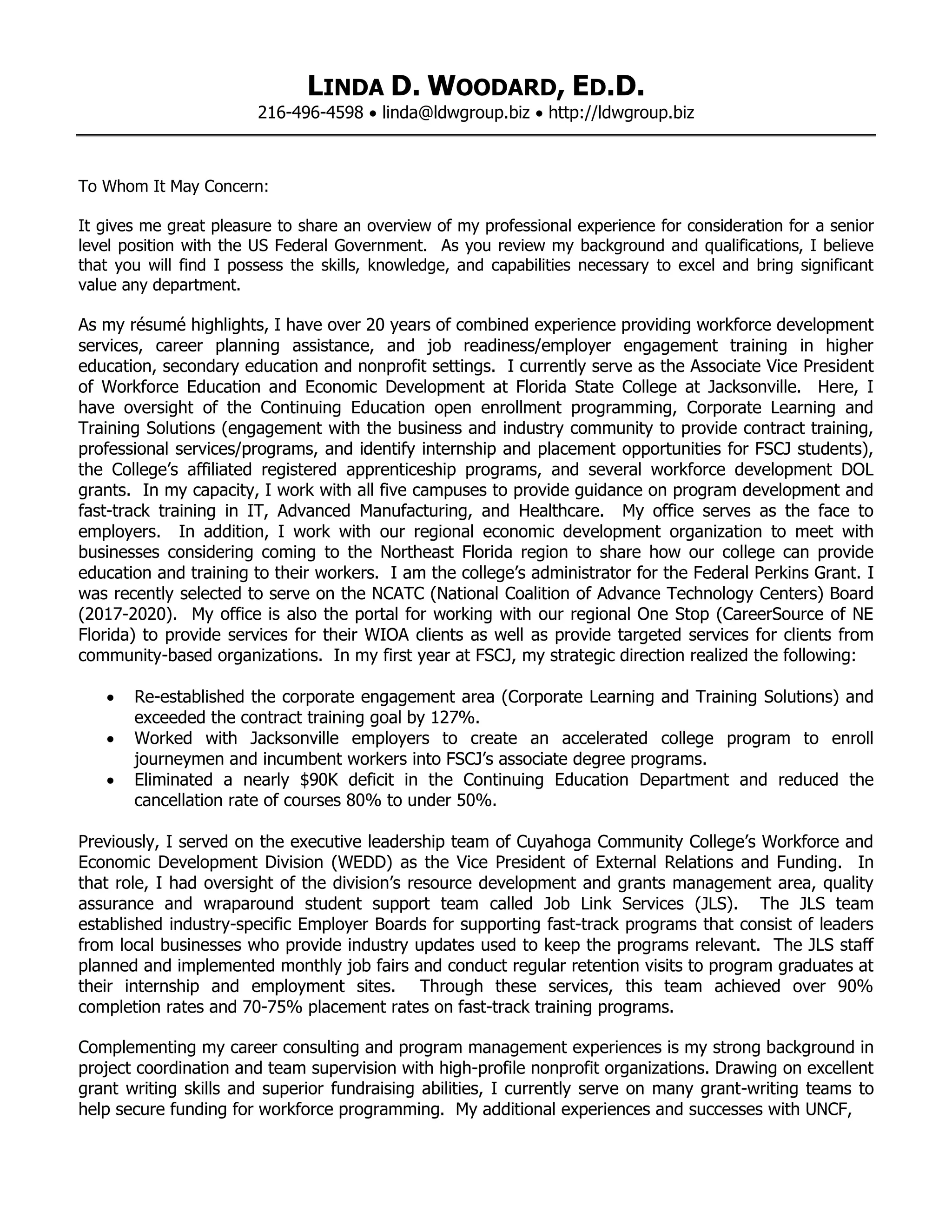 Career Portfolio Example | PDF