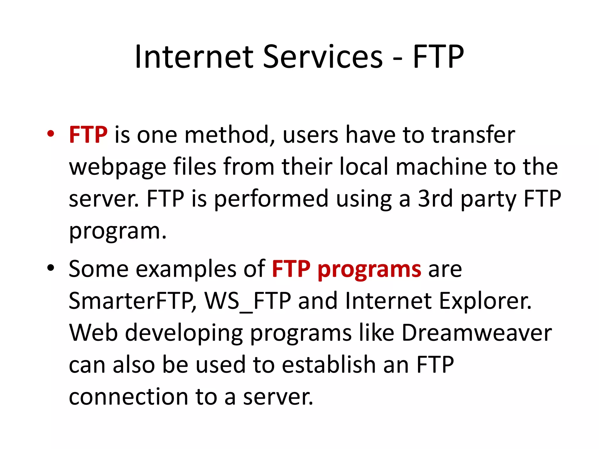 3.3 Internet Services | PPTX