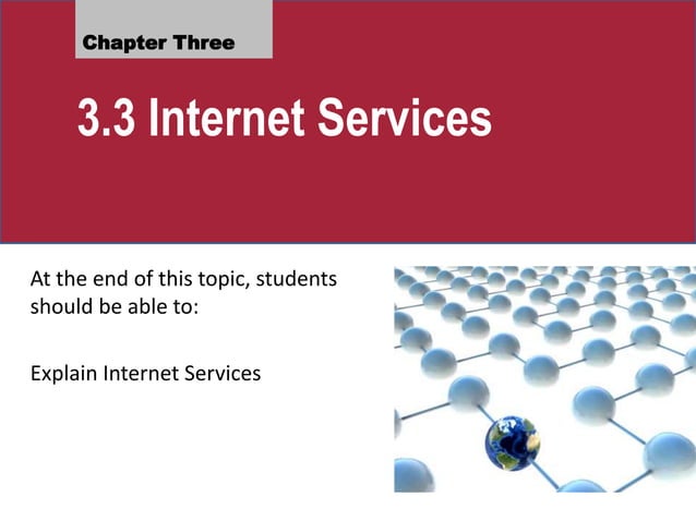 3.3 Internet Services | PPT
