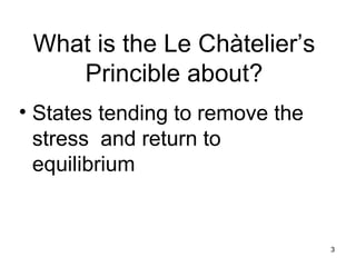 Le Chatelierprinciple | PPT