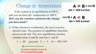Le chatelier principles in dynamic equilibrium reactions | PPTX