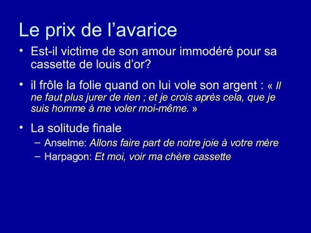 Le Portrait D’Harpagon | PPT