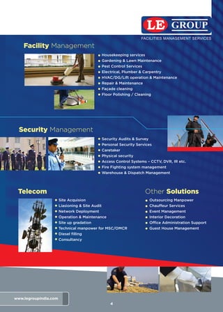 Le Group Facilities Management Services | PDF