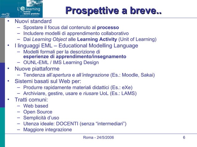 Le tecnologie per l'e-learning | PPT