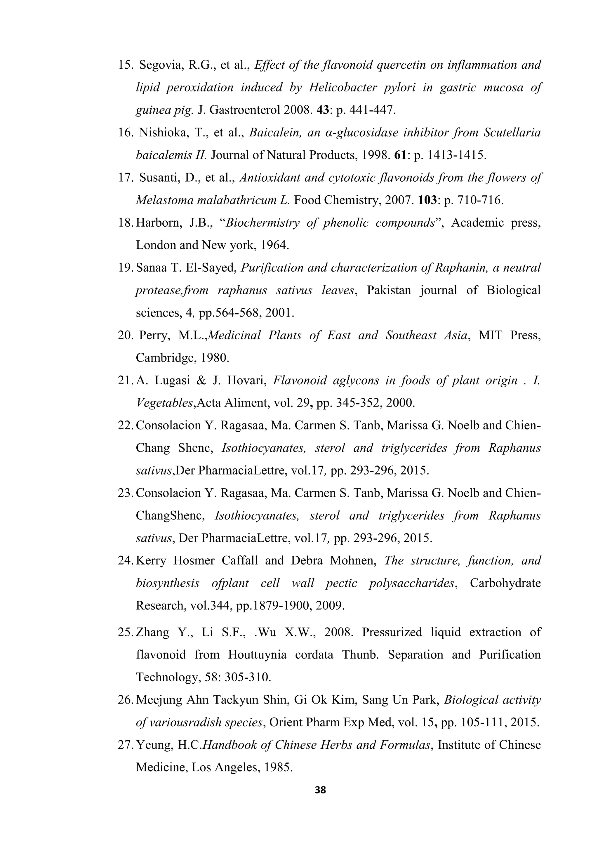 Đề tài: Quá trình trích ly thu nhận Flavonoid từ củ cải trắng, 9đ | PDF