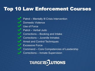 Top 10 Online Training Courses for Law Enforcement | PDF | Martial Arts ...