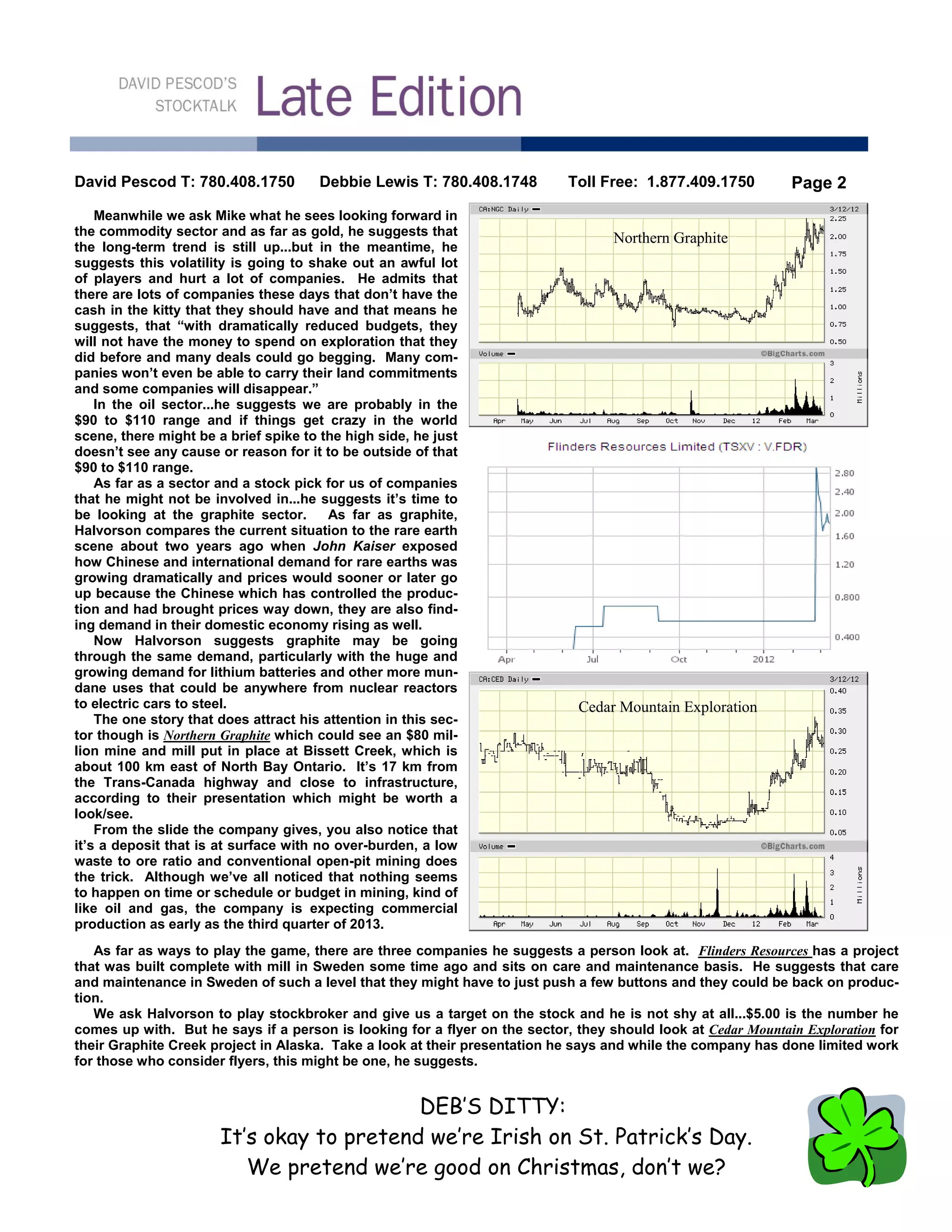 Canaccord Capital Corp. - Graphite by David Pescod | PDF