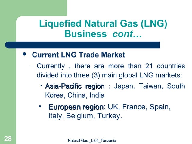 Le 05 Liquefied Natural Gas (LNG) Business | PPT