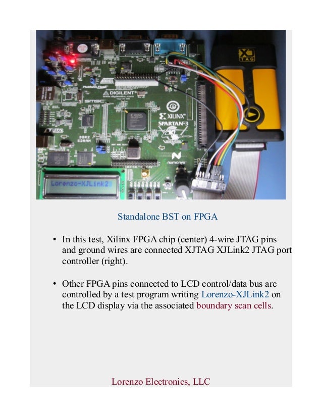 Le1201 Boundary Scan Test With Fpga Using Xjlink2