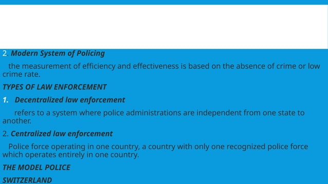 LEA-2-COMPARATIVE-MODELS-IN-POLICING-NEW-CURRICULUM.pptx | Crime ...