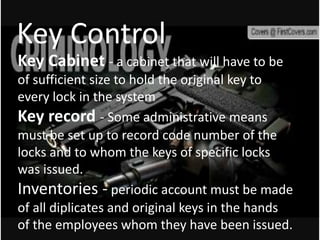 Lea 2 protective locks and Keys | PPTX