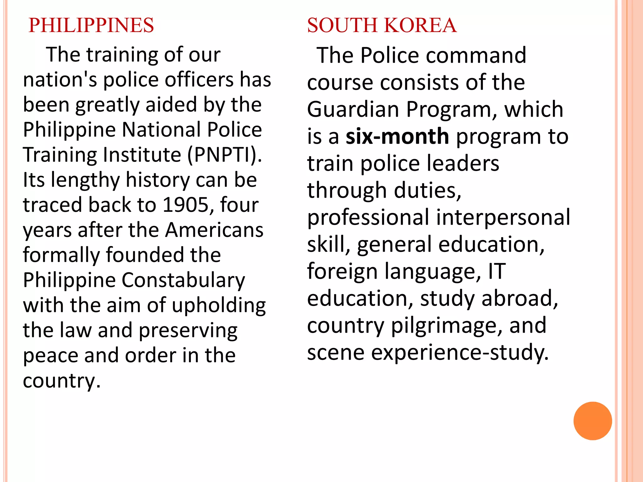 COMPARATIVE MODEL POLICING SYSTEMpptx | PPTX