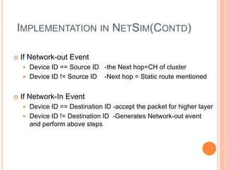 NetSim - Implementing LEACH in WSN | PPTX