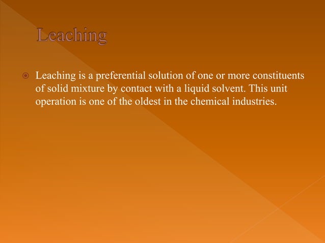 Leaching | PPTX