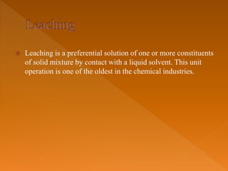 Leaching Definition