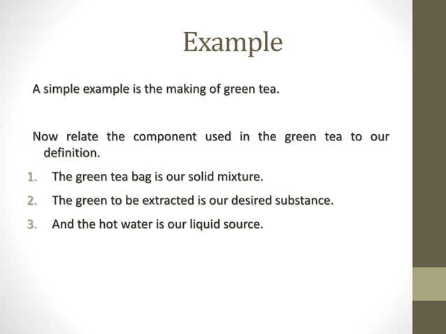 Leaching process (solid-liquid extraction) | PPTX | Chemistry | Science