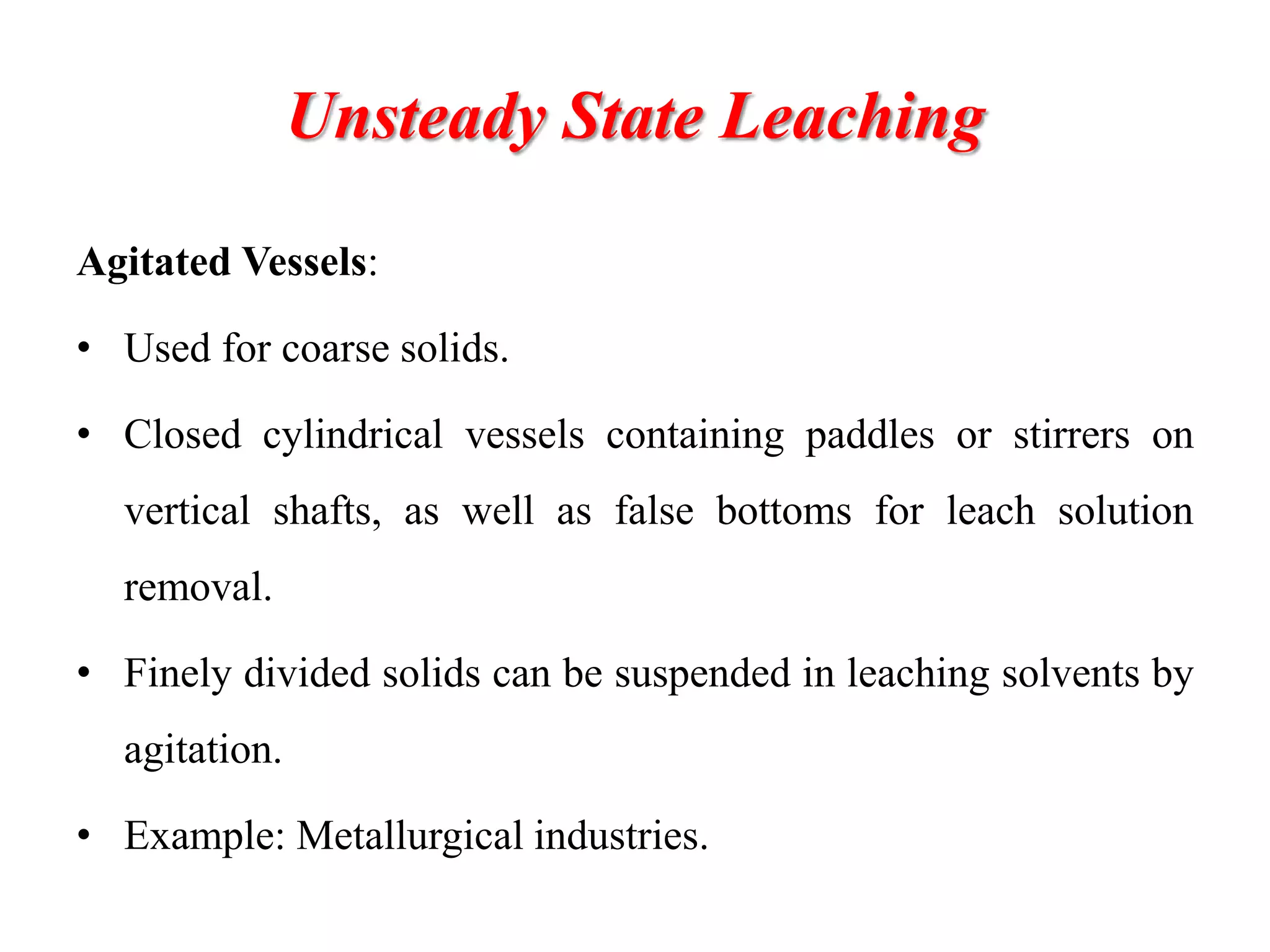 Leaching equipmnts | PPTX