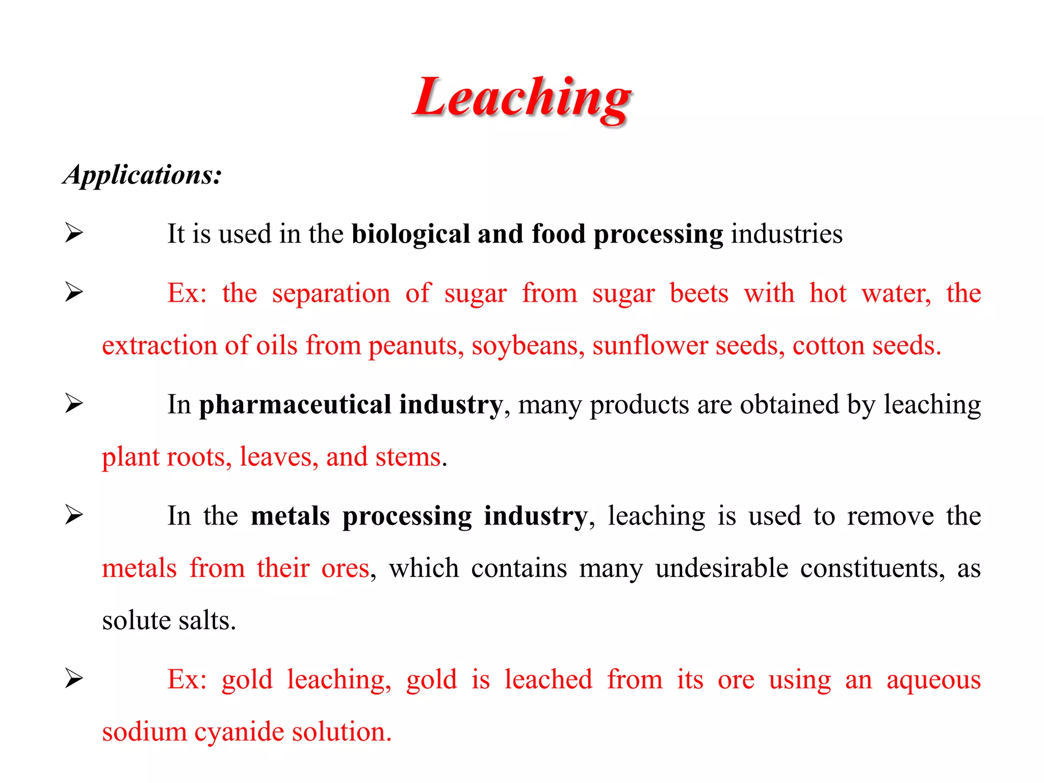 Leaching equipmnts | PPTX