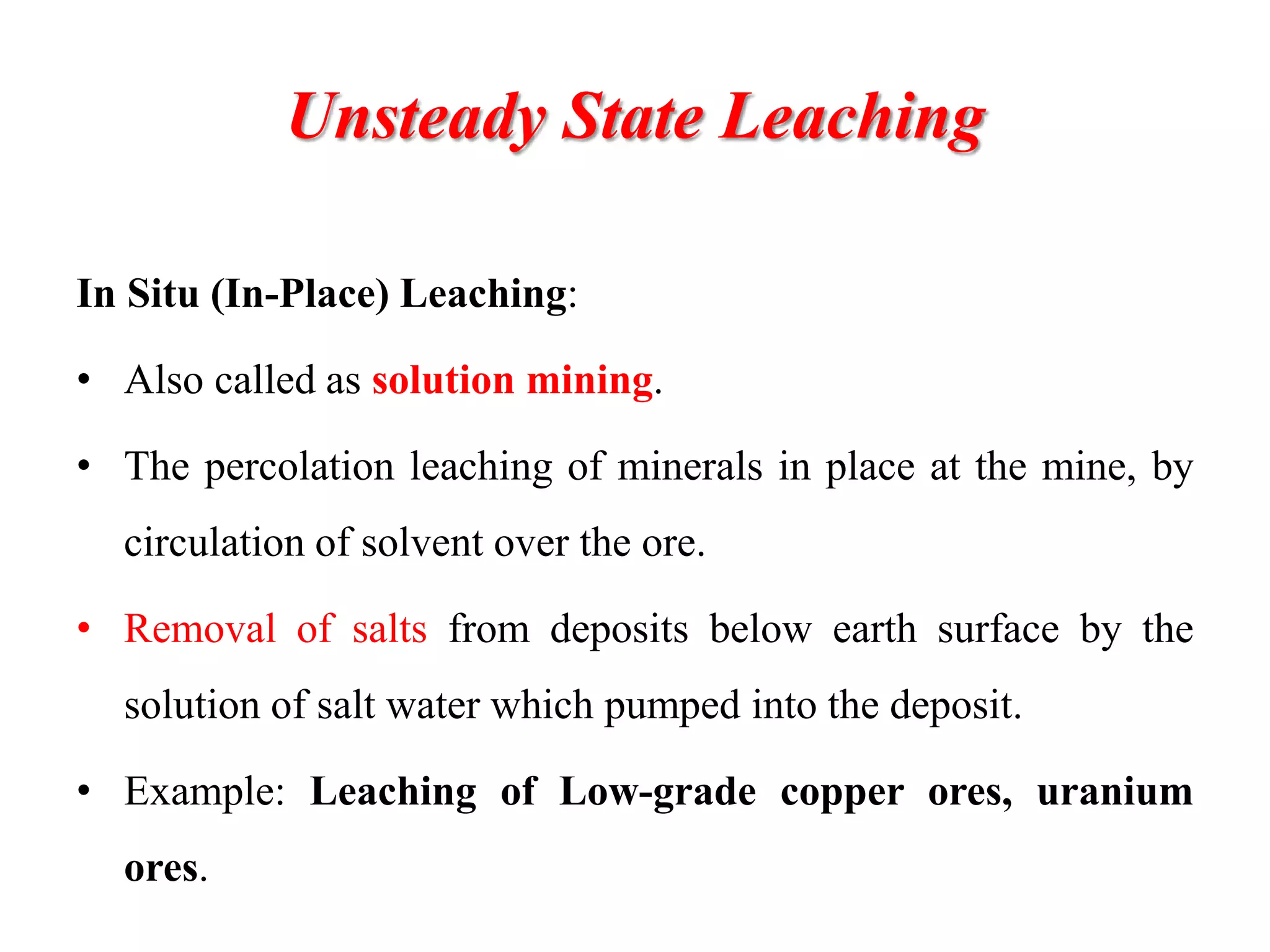 Leaching equipmnts | PPTX