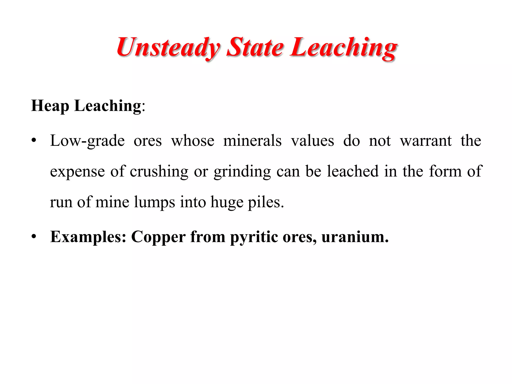Leaching equipmnts | PPTX
