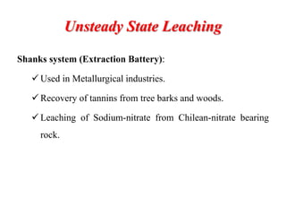 Leaching equipmnts | PPTX