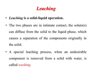Leaching equipmnts | PPTX