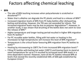 Leaching from plastic bottles technical staff | PDF