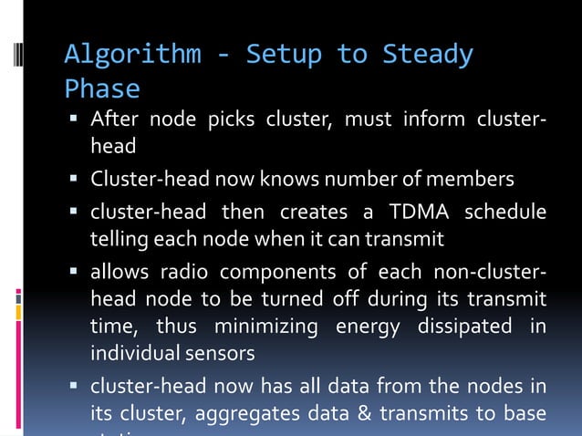 Leach protocol | PPTX | Internet of Things | Internet