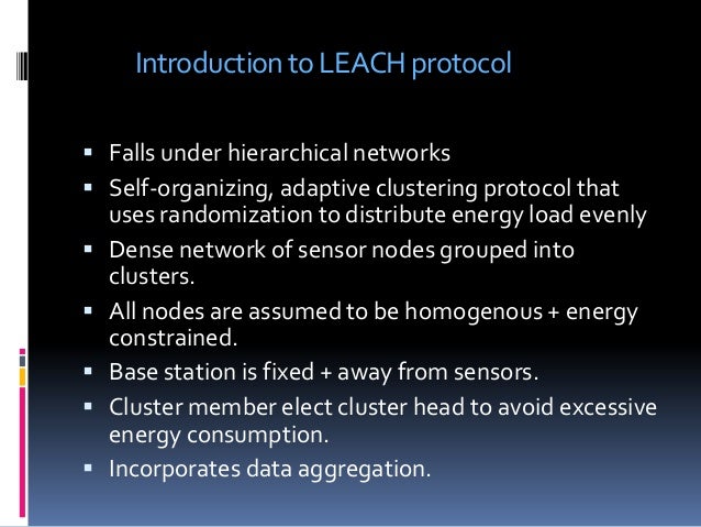 Leach protocol