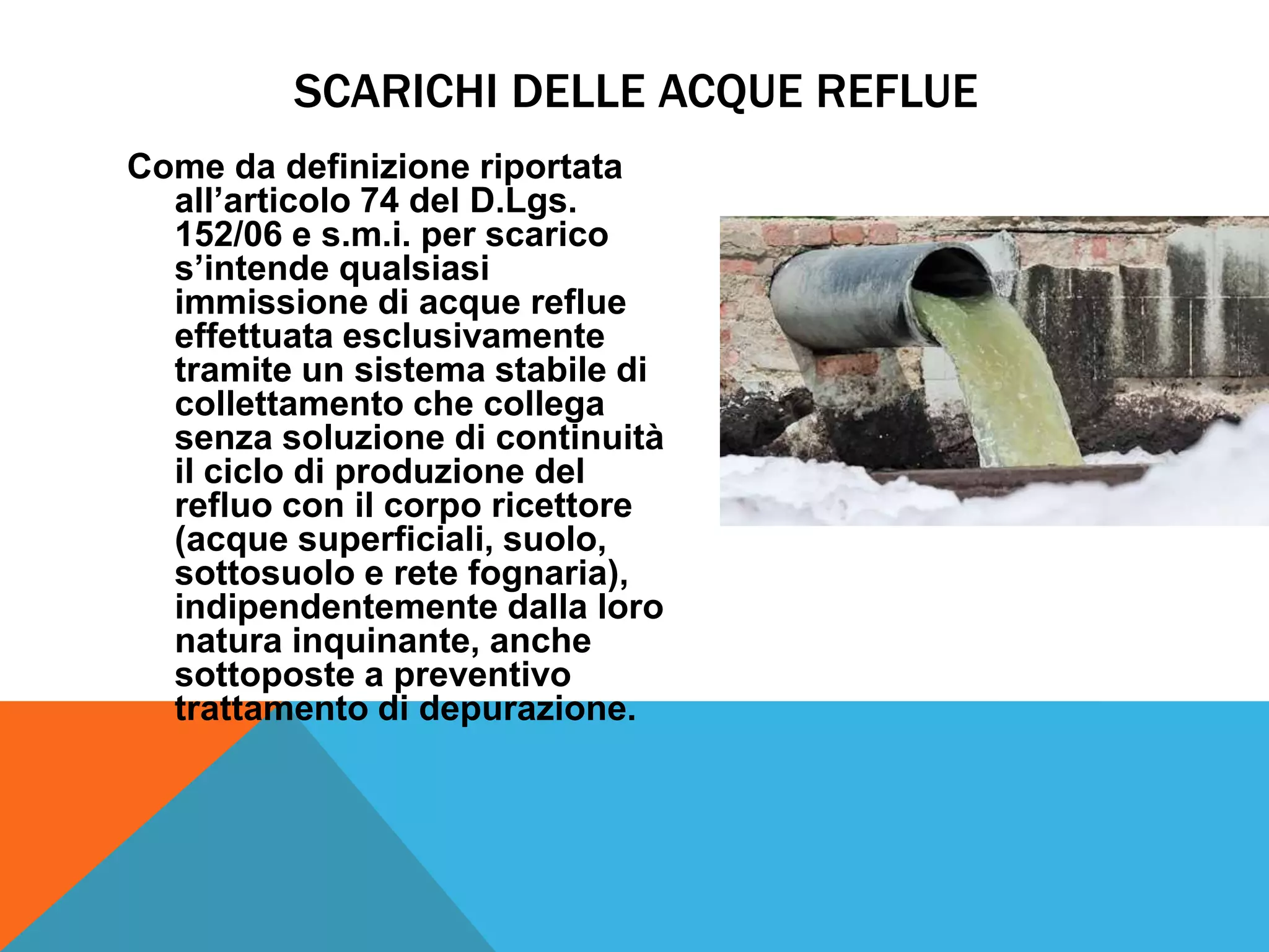 Le acque reflue | PPTX