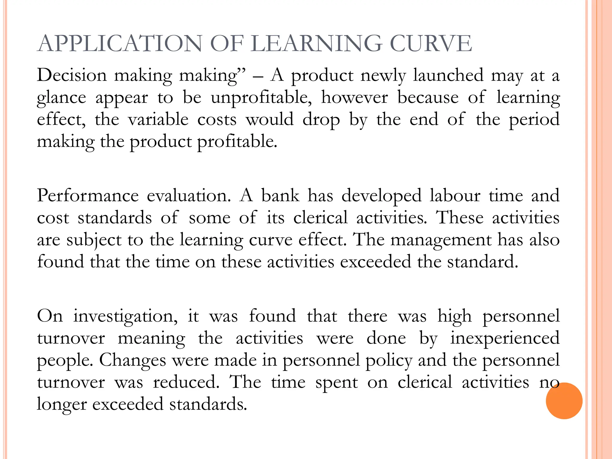 Leacture 9-Learning curve theory in accounting | PPTX