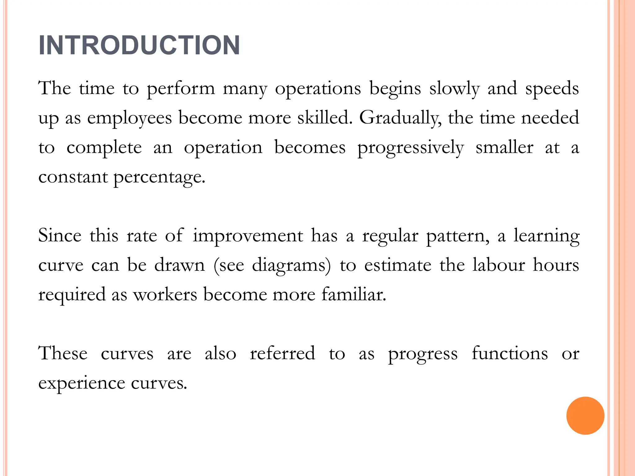 Leacture 9-Learning curve theory in accounting | PPTX