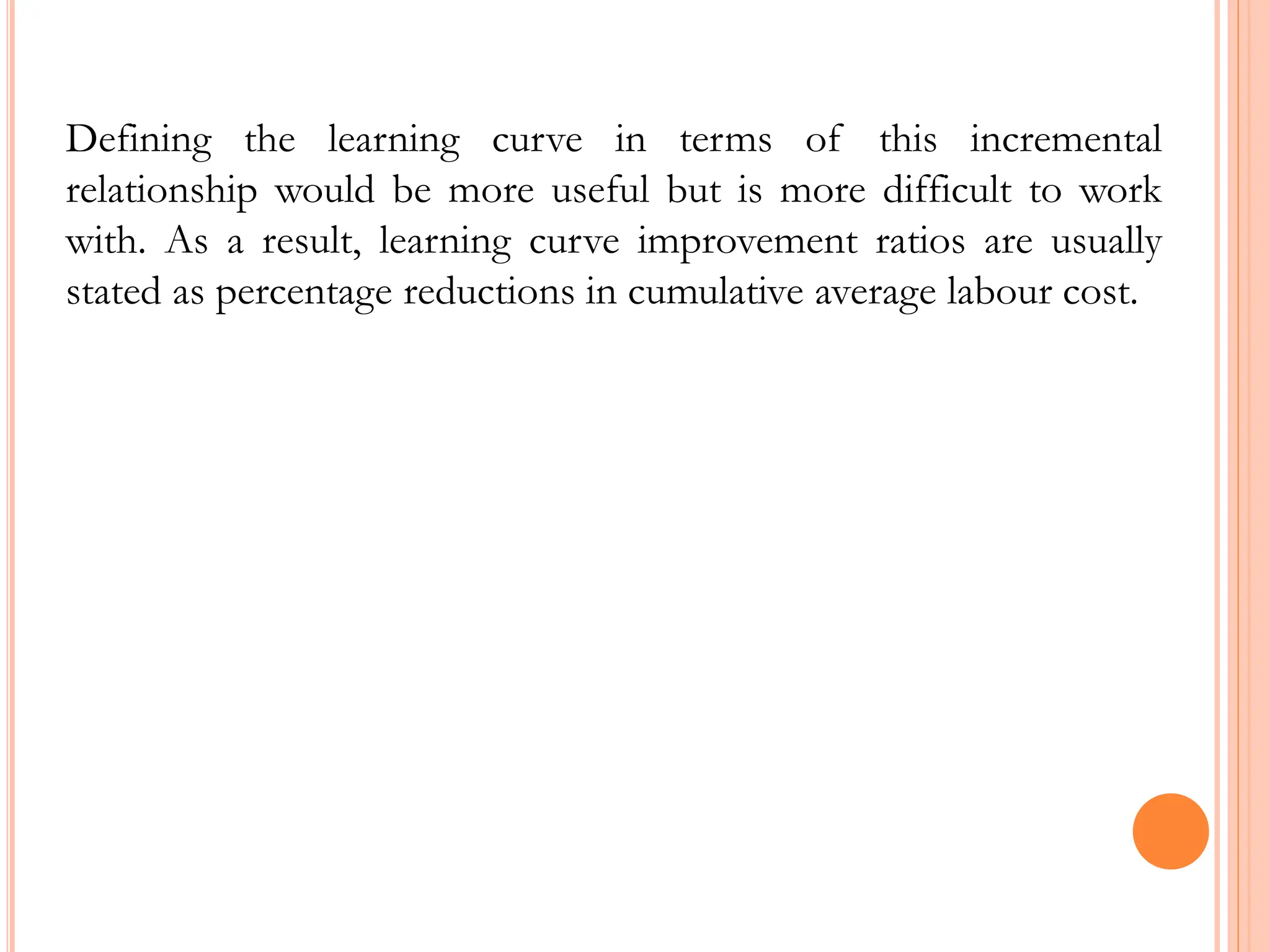 Leacture 9-Learning curve theory in accounting | PPTX