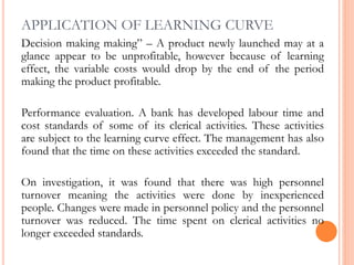 Leacture 9-Learning curve theory in accounting | PPTX