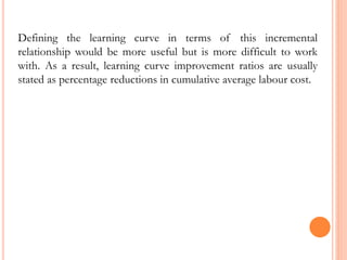 Leacture 9-Learning curve theory in accounting | PPTX