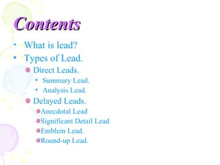 Lead | PPT