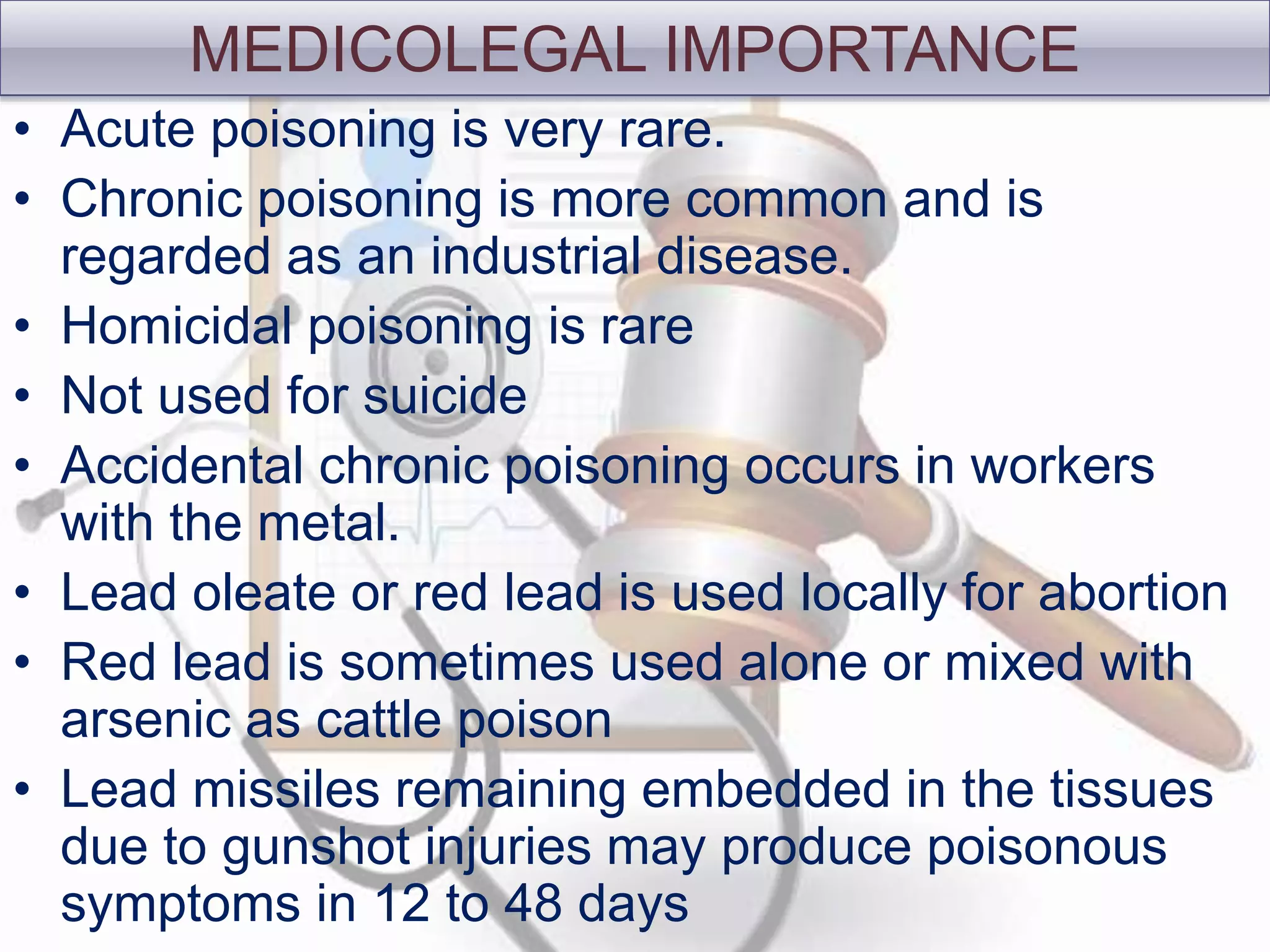 LEAD POISONING | PPTX
