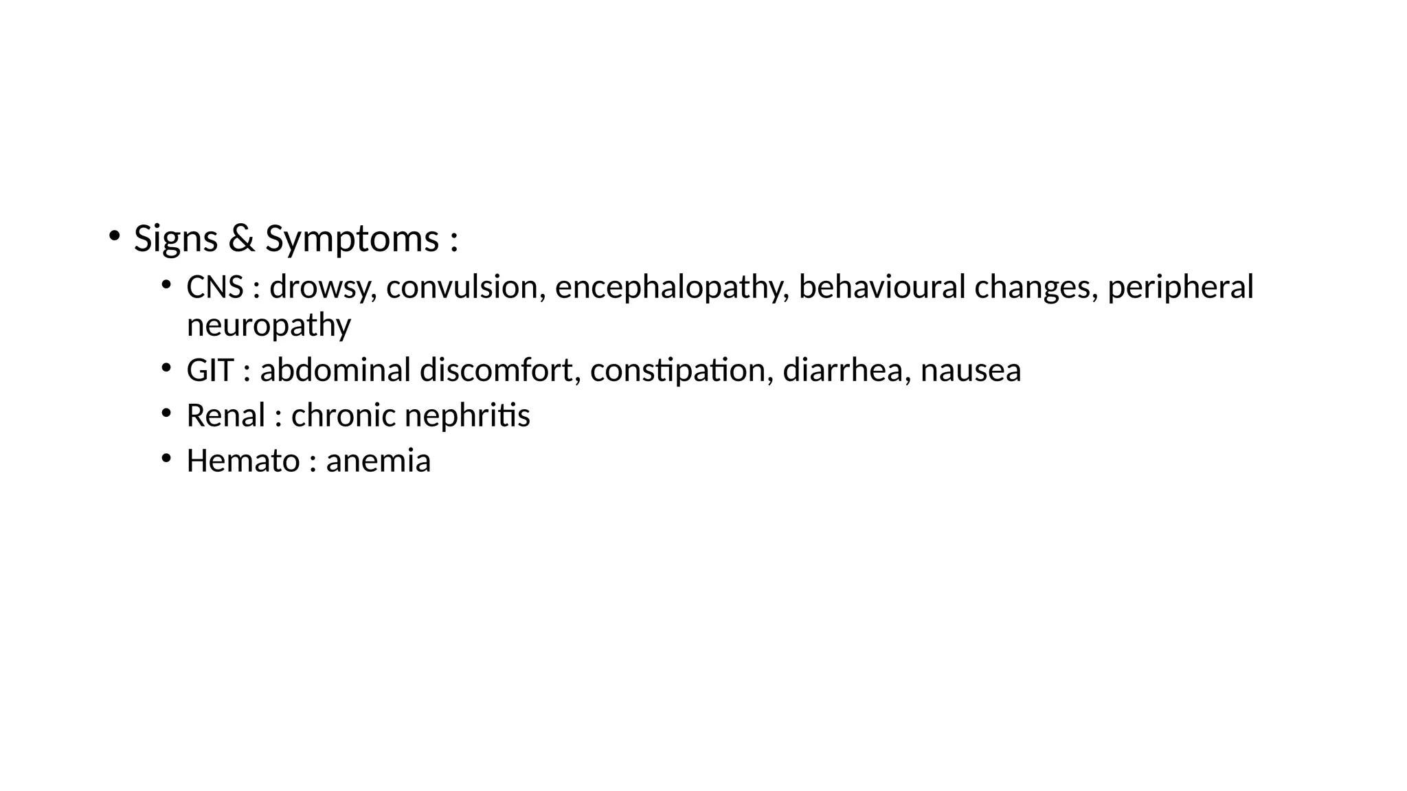 Approach And Management Of Lead Toxicity Pptx